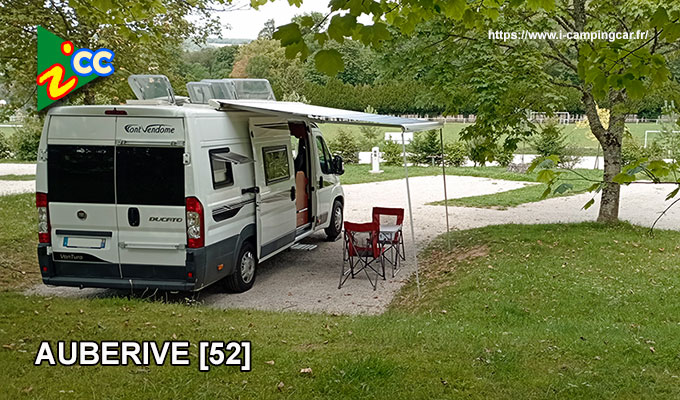 AUBERIVE : Aire de Services et de Stationnement Camping-Car Park Rue des Charbonnières